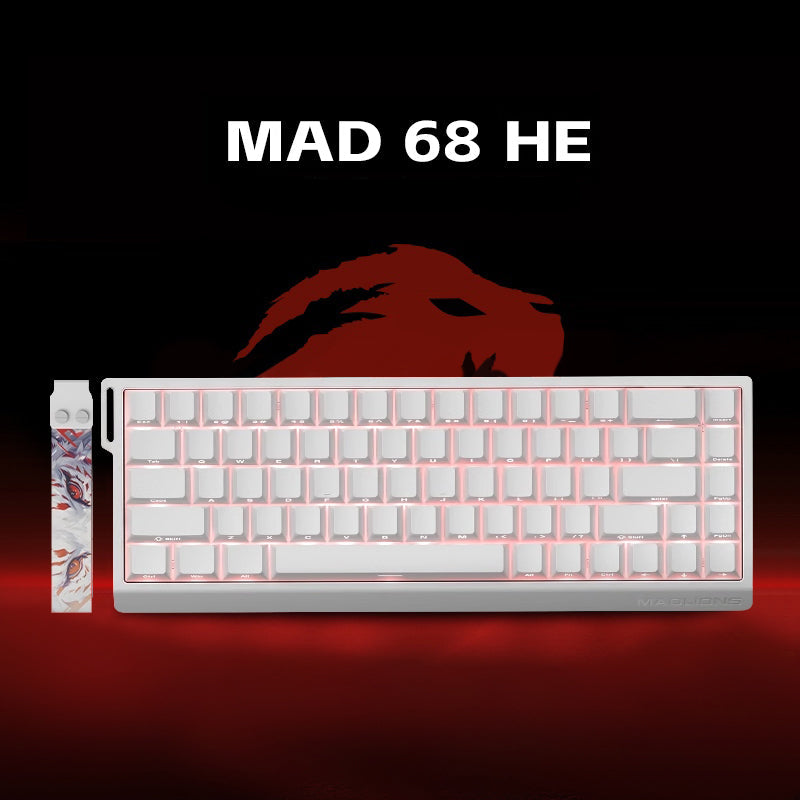 FGG MADLIONS MAD 68 HE RGB 65% Wired Magnetic Switch Gaming Keyboard w ...